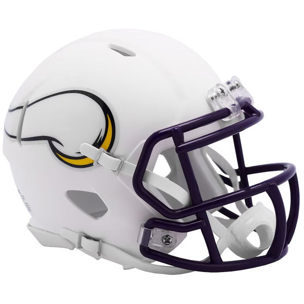Minnesota Vikings Riddell Mini Speed Helmet – White – Tarkenton Sports